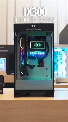 Thermaltake North America on Instagram: "We're taking fish tank PC to a whole new level with our concept systems in the IX300 and IX600 🐟🐠🐡 Discover Thermaltake's first cases designed for immersion cooling! What do you think? Check out everything we had to show off at #CES2025 through the link in bio 🔗 #thermaltake #liquidcooling #immersioncooling"