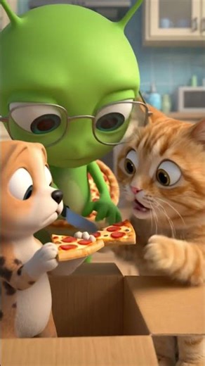 Alien Tricked Them 😂👽 #youtubeshorts #minicartoonhub #cartoon #animation #funny #aivideo