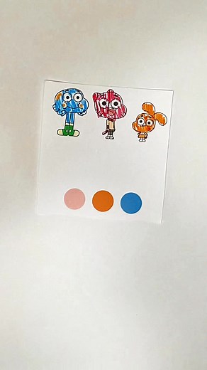 Gumball Coloring #gumball #color #coloring #match #guess #puzzle #cartoon #filter #game #impossible #gamefilter #filtergame #gamesontiktok #challenge | Tedgamedev