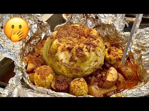 So... We Tried The Viral Cabbage Boil! I'll Show You How To Make It!