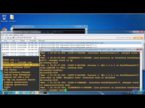 CCNA 200-125 Exam: Syslog messages with GNS3 and Kiwi Syslog Server