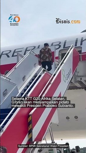 Wapres Gibran Berangkat ke Afrika Selatan, Wakili Prabowo di KTT G20