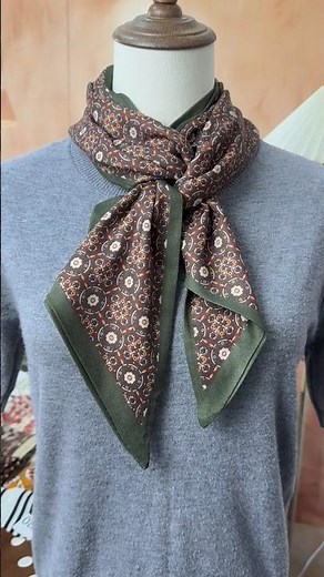 The Chic & Easy Neck Scarf Knot Tutorial | Classic Ascot Style ScarfStyleb#HowToTieAScarf #SilkScarf