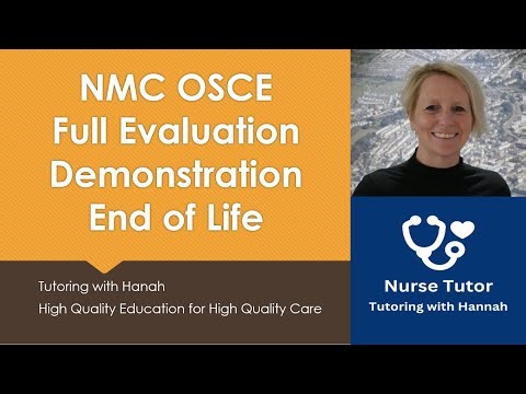 NMC OSCE Evaluation Station End of Life Demonstration
