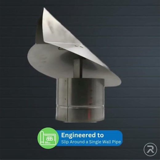 RDP Galvanized Wind Directional Chimney Cap