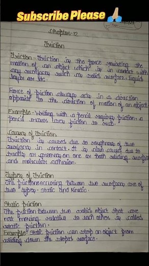 Science Class 8 Chapter Friction Chapter Notes