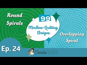 99 Designs Episode 24 - Quilting Spirals with your Walking Foot