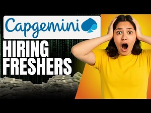 Capgemini MASSIVE Hiring 2025 | Freshers Apply Now!