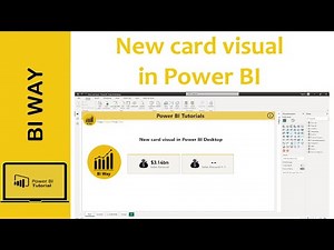 New card visual in Power BI
