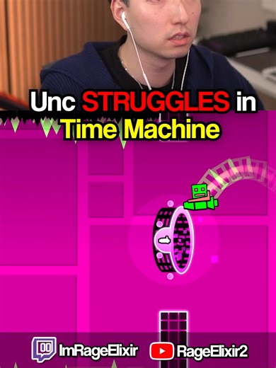 Unc Struggles in Time Machine #rageelixir #geometrydash #gd #fyp
