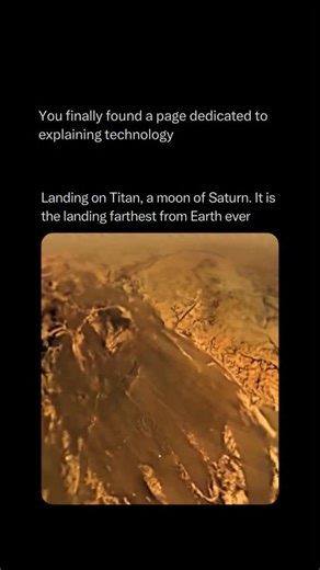 Technology Explained on Instagram: "Follow @explaining.tech to learn everything about technology one post at a time 🧠⚙️ The successful landing of the Huygens probe on Titan, a moon of Saturn, on January 14, 2005, remains the farthest successful landing from Earth ever performed,a monumental achievement in autonomous deep-space engineering. The mission, executed by the European Space Agency (ESA) as part of the NASA/ESA/ASI Cassini-Huygens mission, was a test of endurance and precision over a di