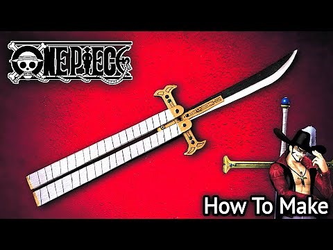 How To Make New Mihawk Knife with Cardboard | How To Make Mihawk Yoru Knife | Onepiece