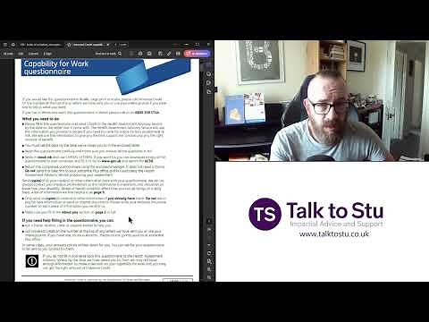 Work Capability Assesment WCA How to complete the form Pt 1 Basic Information