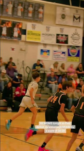 WGMS Varsity Boys took down Jonesborough Middle by a score of 56-28#FirstHorizon