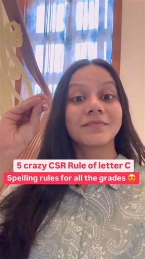 💬 Comment CSR to get the PDF explanation in your DMs! 💌💡 🚀 5 Mind-Blowing Spelling Rules You MUST Know! 📝✨ These simple tricks will instantly improve spelling for all grades! Save this reel & never forget: The CSR Rule prevents common spelling mistakes😃 1️⃣ C sounds like S before E, I, or Y (e.g., cent, city, cycle) 😲 2️⃣ C sounds like K before A, O, or U (e.g., cat, corn, cup) 🔥 3️⃣ C is silent in words like muscle & scene 🤫 4️⃣ CK vs. C? Use CK after short vowels (e.g., duck, back) 5️