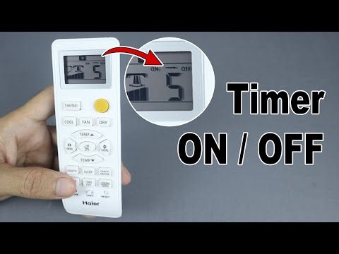 How to Set Timer ON and Timer OFF | Haier AC Remote Control