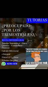 ClasesTutorias | No permitas que los exámenes finales te estresen, permiteme ayudarte con tutorias efectivas, a un precio modico, buena metodología y... | Instagram