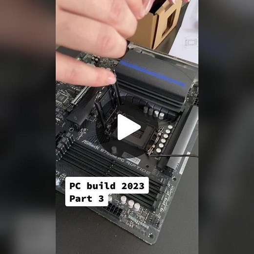 Part 3 of PC build 2023: installing the i5 13400F on the Asrock B760M PG Riptide, as well as Corsair Vengance DDR5 2x16gb of RAM, the DeepCool CPU cooler, and a crucial 1To NVME #pcbuild #pcgaming #asrock #deepcool