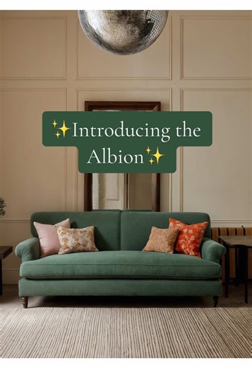 Meet Albion 🛋️🇬🇧 Windswept moors. Stone cottages. Cups of tea so strong they could interrogate you ☕️ Albion is our love letter to the mythic version of Britain - calm, comforting, quietly confident. The kind of sofa that feels like it’s always belonged, even if it just arrived. Think tartan throws, cold toes by the fire, and sinking in for “just five minutes” that turns into an entire evening. Built properly, the old-fashioned way: • A solid FSC-certified beech hardwood frame, dovetailed and