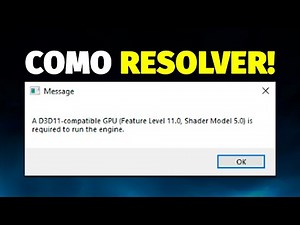 D3D11 compatible GPU (feature level 11.0 shader model 5.0) ALL SOLUTIONS from the CHANNEL to SOLVE!