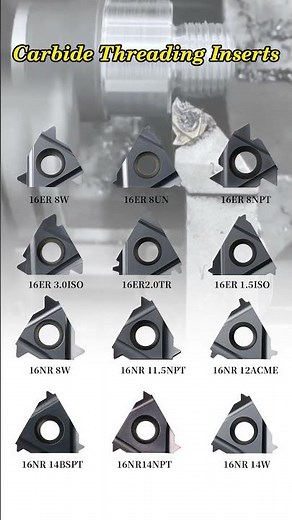 Carbide threading inserts #cuttingtools
