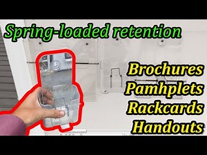 Pamphlet Holder DIY Spring-loaded Retention Arm