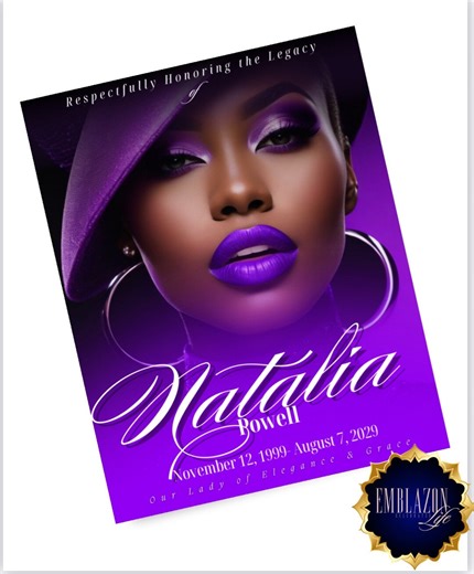 Elegant Obituary Template, Purple Portrait (8.5 X 11) (canva Editable, Digital Download) - Etsy