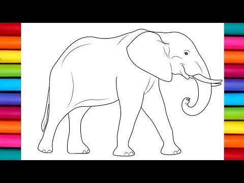 How to draw elephant easy step by step || elephant drawing || elephant drawing for kids