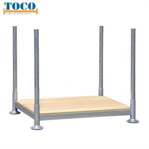 [Hot Item] Workshop Powder Coated Automotive Industry Collapsible Pallet Stacking Rack with Wire Mesh Deck