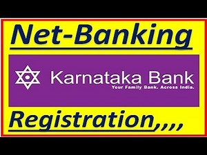 karnataka bank net banking registration