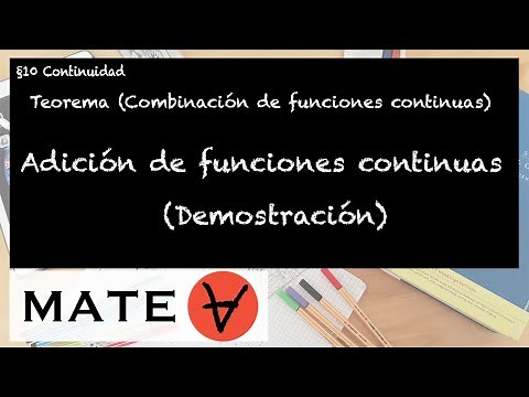 La suma de dos funciones continuas es una función continua (Demostración / Epsilon Delta)