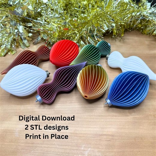 3D Printed Christmas Tree Ornament Holiday Ornament Christmas Bauble Holiday Bauble STL Digital Download - Etsy Canada