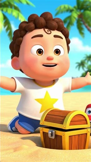 Toy Truck Finds TREASURE at the Beach! Surprise for Kids | Toddler Cartoon