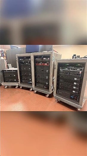 What do 12 Disguise servers look like before show week? 8 VX4+, 4 EX3+, Adder XDIP KVM and more