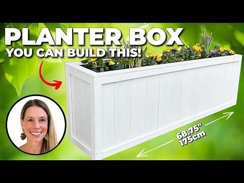 YOU Can BUILD This LARGE Planter Box // DIY Beginner Woodworking