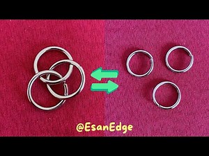 Three Interlocked Metal Puzzle Solved | Olympic logo Rings–Style Brain Teaser Challenge