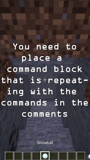 How to make a snowball miner! I Minecraft