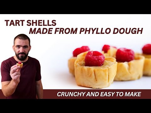 Phyllo dough tart shells