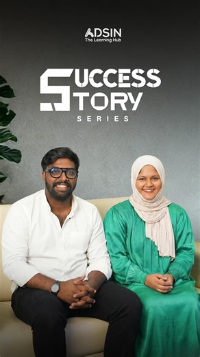 Adsin Learning Hub® on Instagram: "Our next Success Story Series …and yes , it’s a couple ♥️ They walked into Adsin as multimedia students, From day one bonds to client handling, branding lessons, they learned, created, and grew side by side. Learning gave them skills, the journey gave them love 🫶🏻 👉 Catch their full journey on YouTube. {Multimedia success story, creative learning institute, couple success story, digital skills growth}"