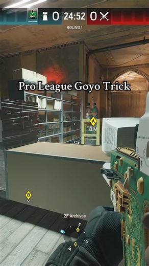 Try out this solo Goyo Setup on border. Make sure to set one up for the window jump in aswell. #r6siege #r6xclipen #fyp #R6tips #dxstroyr6