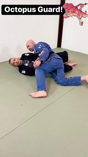 40K views · 607 reactions | Octopus guard can be used from the guard, the half guard, or even the bottom of the side mount as a late guard retention strategy. The key is to come under your opponent’s armpit and then posture up with your head and chest while keeping him bent forward. It’s a great way to take the back - give it a try #bjj #brazilianjiujitsu #grappling | Grapplearts | Facebook