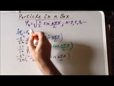 Particle in a 1-D box energy derivation