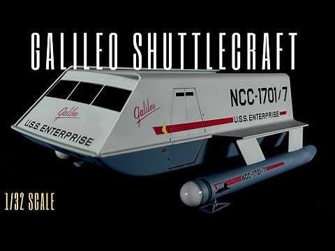 1/32 Galileo Shuttle with Interior | Star Trek Model Build (Preview)