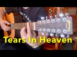 TEARS IN HEAVEN Eric Clapton. 12 string acoustic guitar cover. solo live