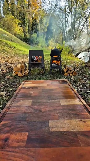 Delicious Turkey Leg Cooking Over Fire