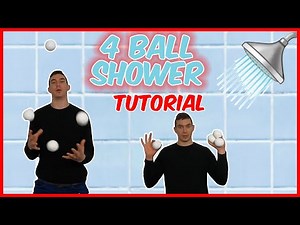 How to Juggle The Four Ball Shower | 4 Ball Juggling Tutorial