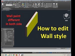 Autocad Architecture: Wall Style how to create and edit the wall style in autocad Architecture