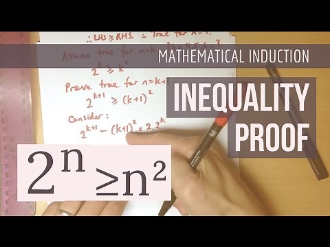 Induction Inequality Proof Example 5: 2^n ≥ n²
