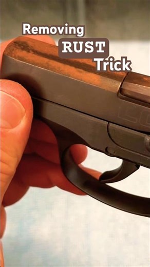 Trick to remove RUST from your pistol, shotgun or rifle! 💥 #rust #shorts