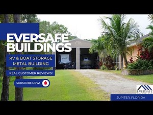 30x40 Metal RV & Boat Storage Building in Jupiter, Florida- Customer Reviews by Eversafe Buildings